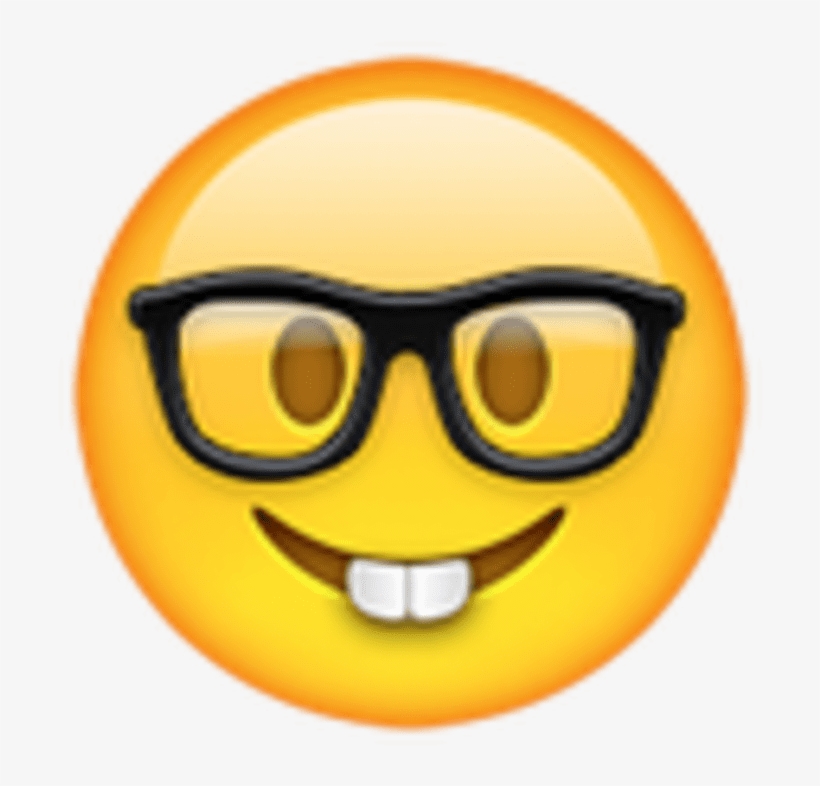 A Nerd Face For When You Do Or Say Something Brilliant - Emojis De ...