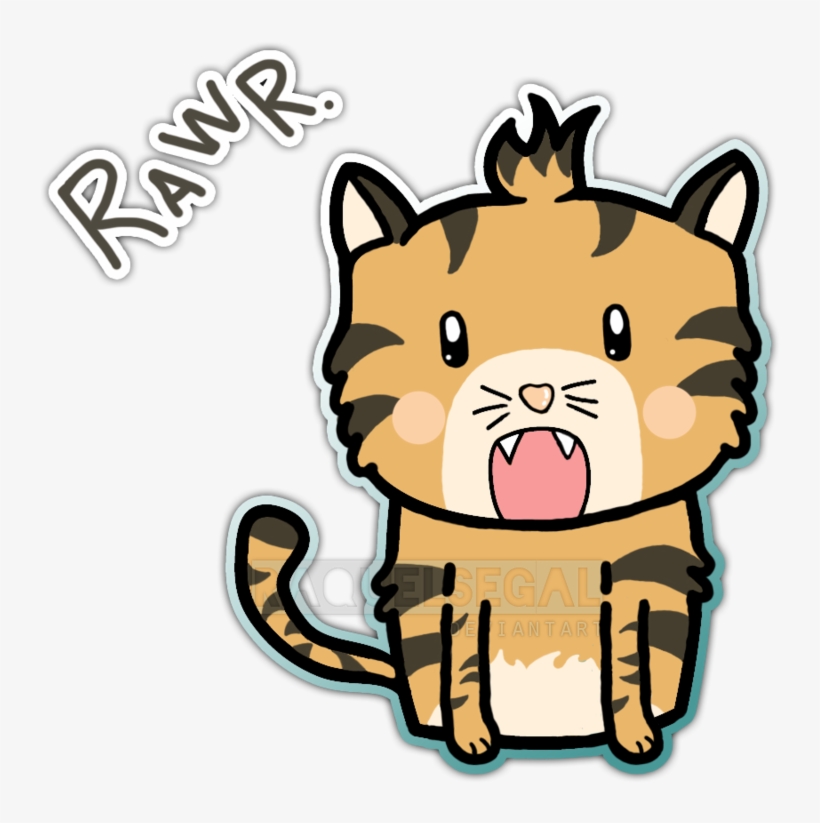 Chibi Clipart Tiger - Tiger Chibi Cute Transparent PNG - 800x800 - Free ...