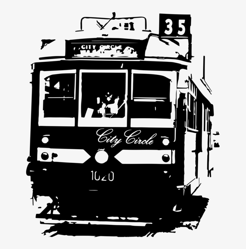 Trolley Trams In Melbourne City Circle Tram Cartoon - City Circle Tram ...