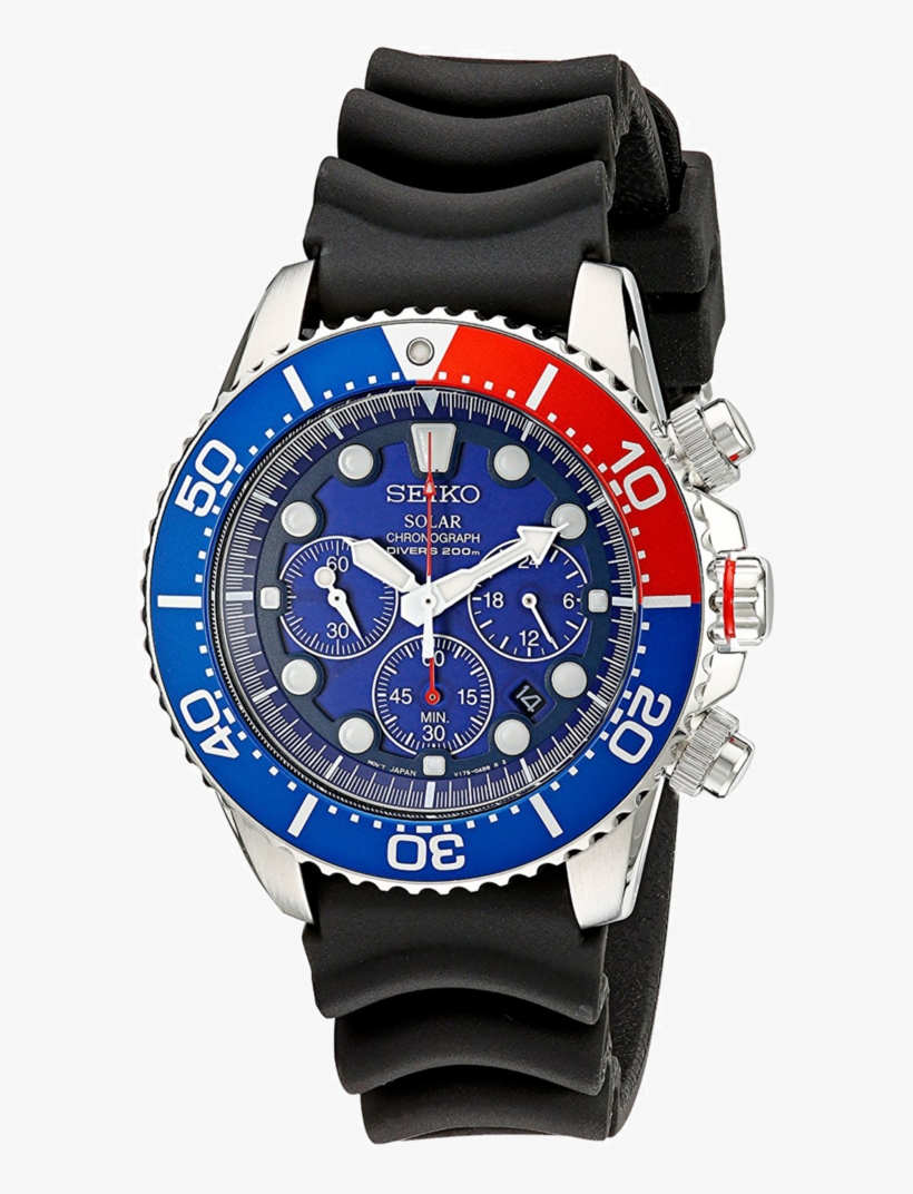 Seiko Prospex Solar Dive Chronograph Transparent PNG - 1024x1024 - Free ...