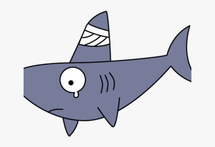 Download Sad Shark Cliparts - Cartoon - HD Transparent PNG - NicePNG.com