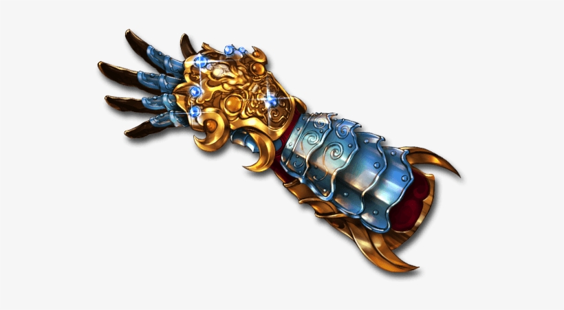 Six-ruin Fist Cobalt - Fantasy Fire Gauntlets Transparent PNG - 640x554 ...