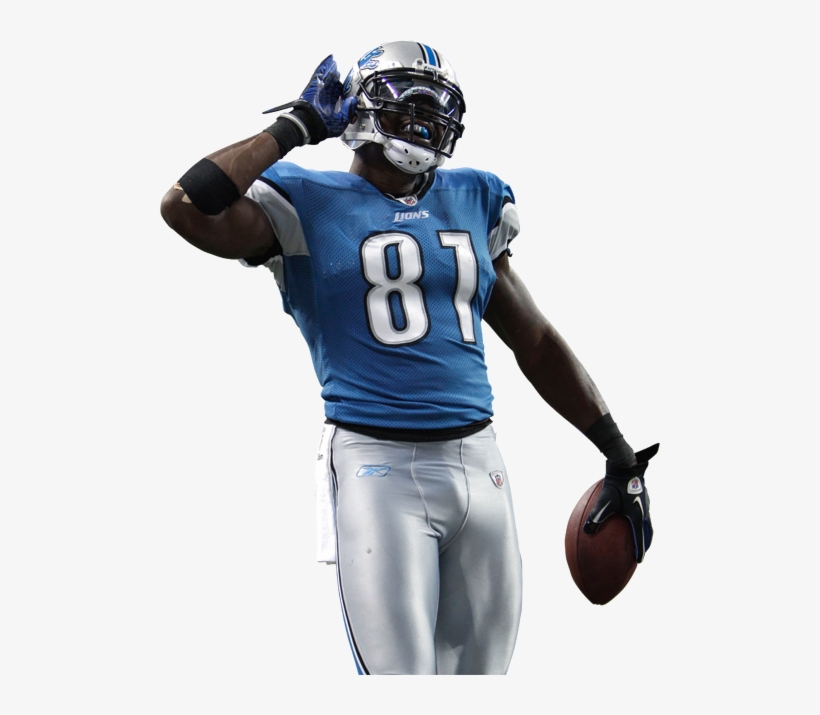 Calvin Johnson Detroit Lions - Detroit Lions Players Png Transparent ...