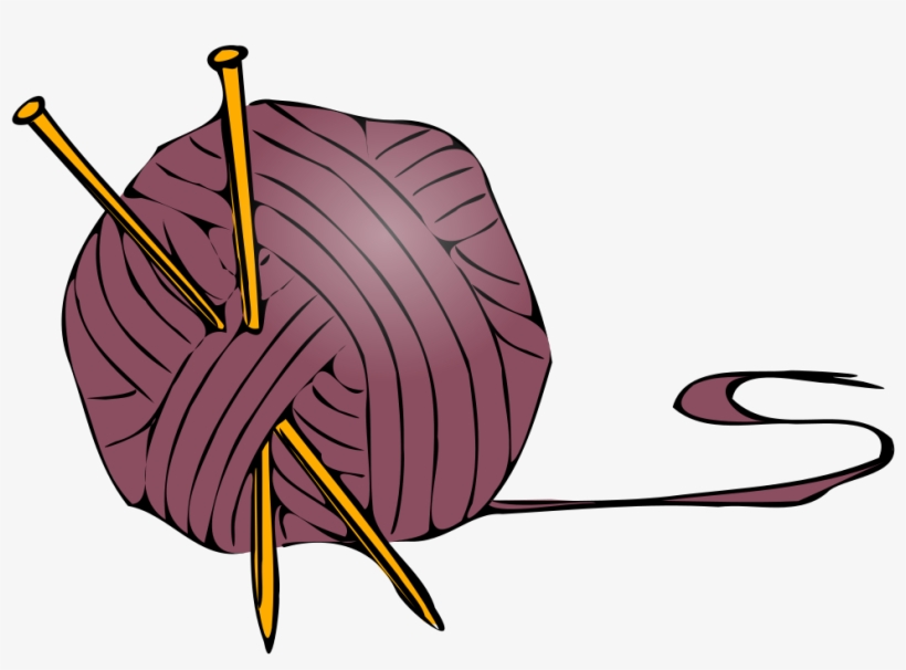 Free Vector Knitting Yarn Needles Clip Art - Yarn Clip Art Transparent ...