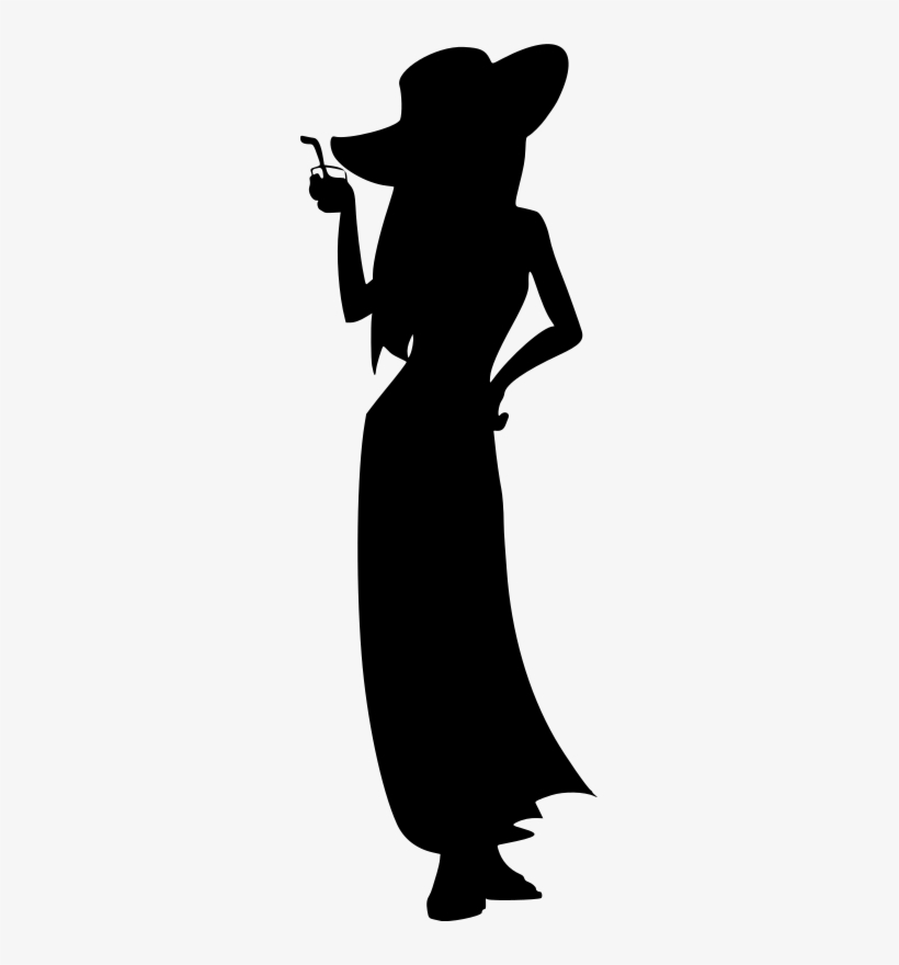 Fashion Model Silhouette Clip Art Gold Neon Fashion Woman Silhouette,
