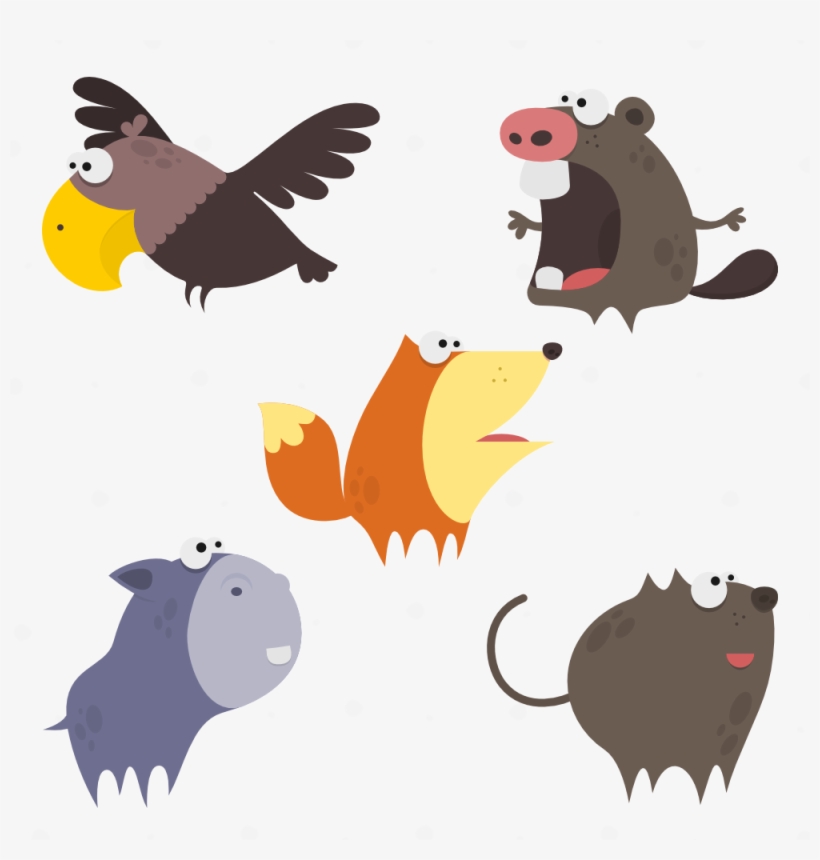 Cute Animals Vector Set - Cuteness Transparent PNG - 1000x1000 - Free ...