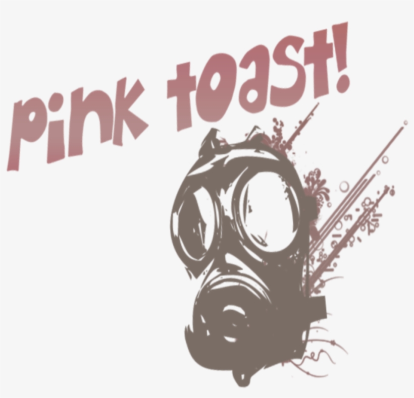 Image Of Pink Toast Gas Mask Tee - Poster Transparent PNG - 1000x902 ...