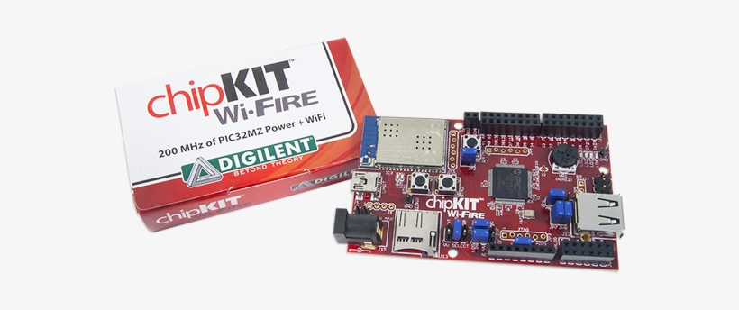 Chipkit Wi-fire With Box - Microcontroller Transparent PNG - 600x600 ...