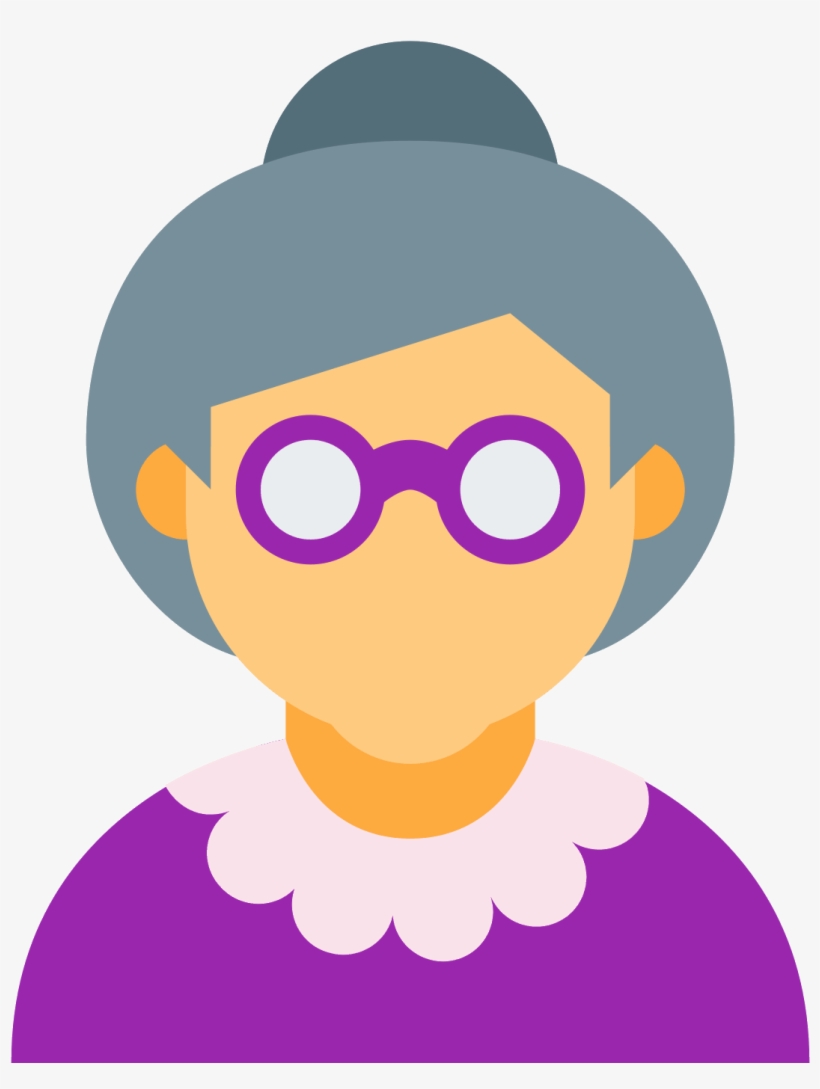Woman Computer Old Age Icons Png Free Photo Clipart - Old Woman Icon ...