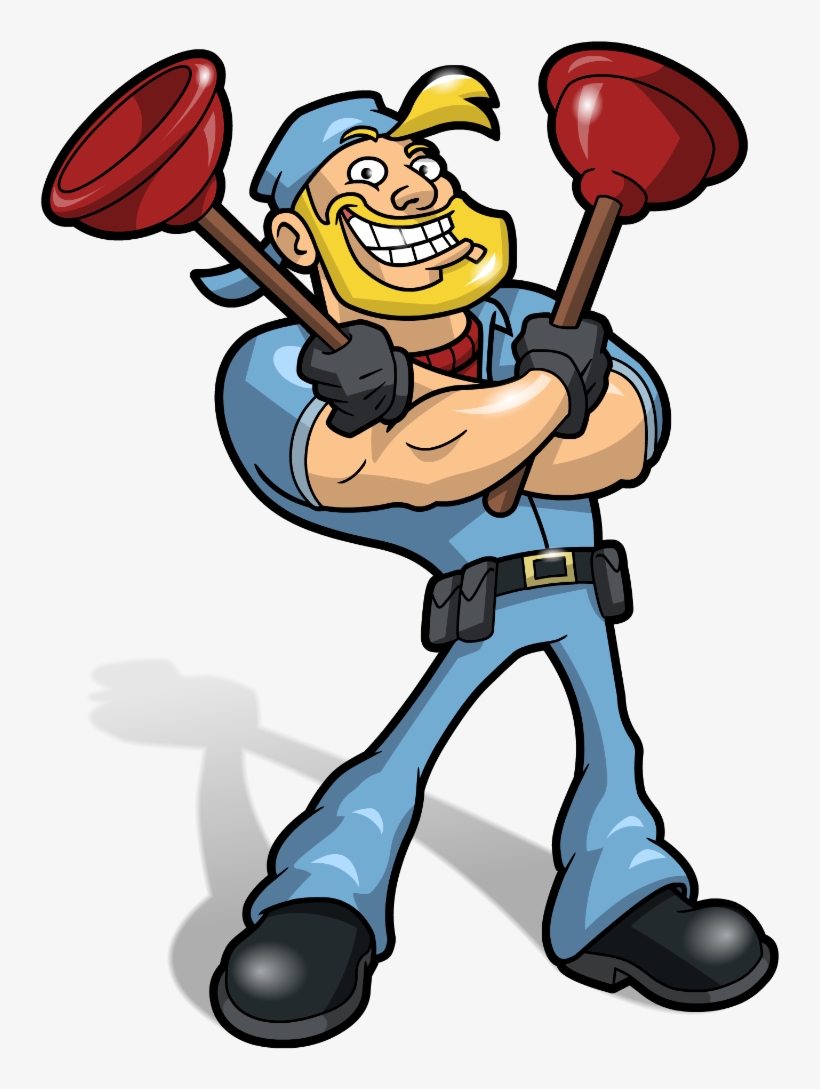 Plumbing Clip Art Free - Drain Cleaning Cartoon Transparent PNG ...