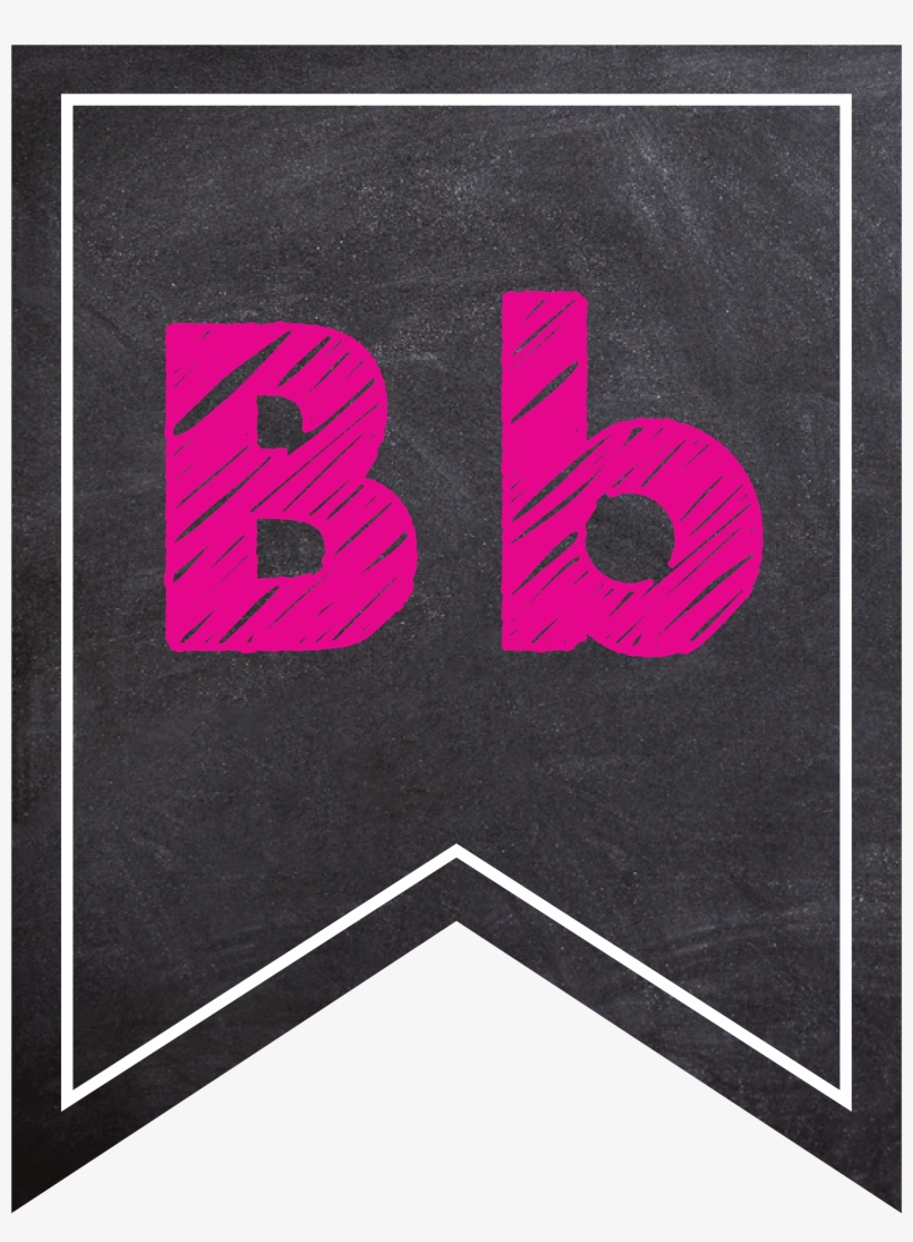 Chalkboard Letters Numbers Banner Neon - Graphic Design Transparent PNG ...