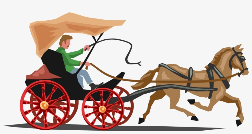 Horse Cart Vector