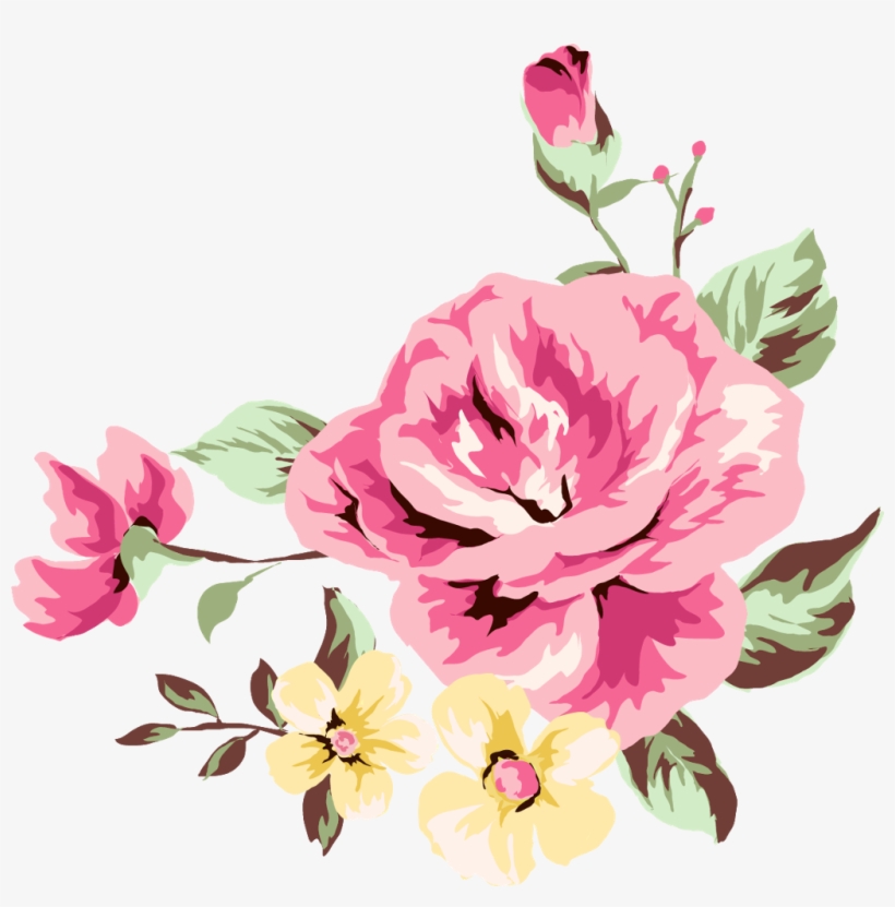 ورد Sticker - Flower Design Floral Plates Transparent PNG - 1024x989 ...