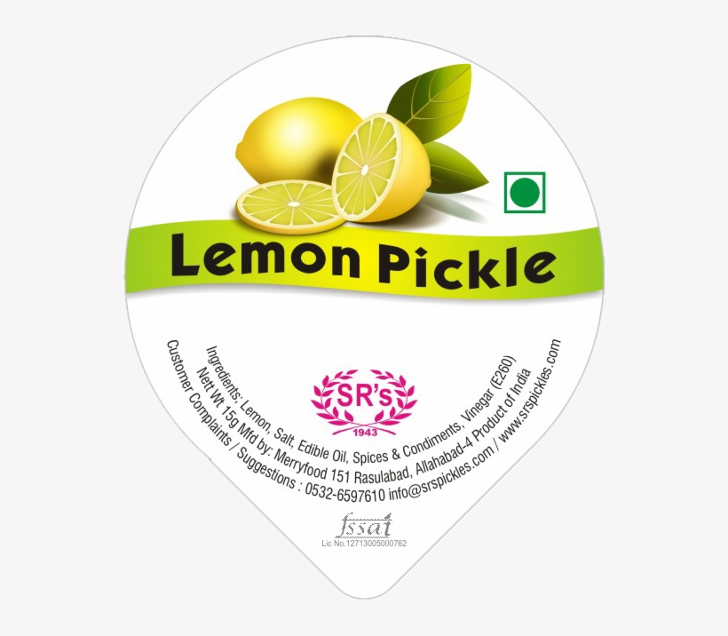 Lemon Sweet Pickle Lemon Sweet Pickle - Label Transparent PNG - 542x636 ...