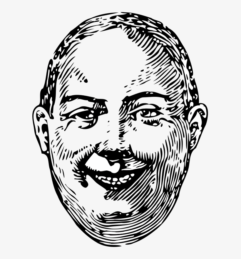 A Fat Man - Fat Man Face Drawing Transparent PNG - 600x800 - Free ...