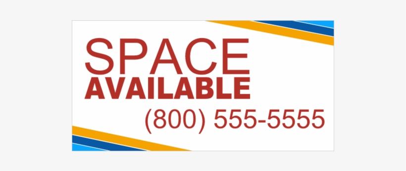 Vinyl Space Available Banner With Stripes In Corner - Poster ...