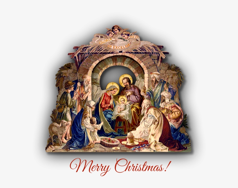 Merry Christmas - Merry Christmas Nativity Gif Transparent PNG ...