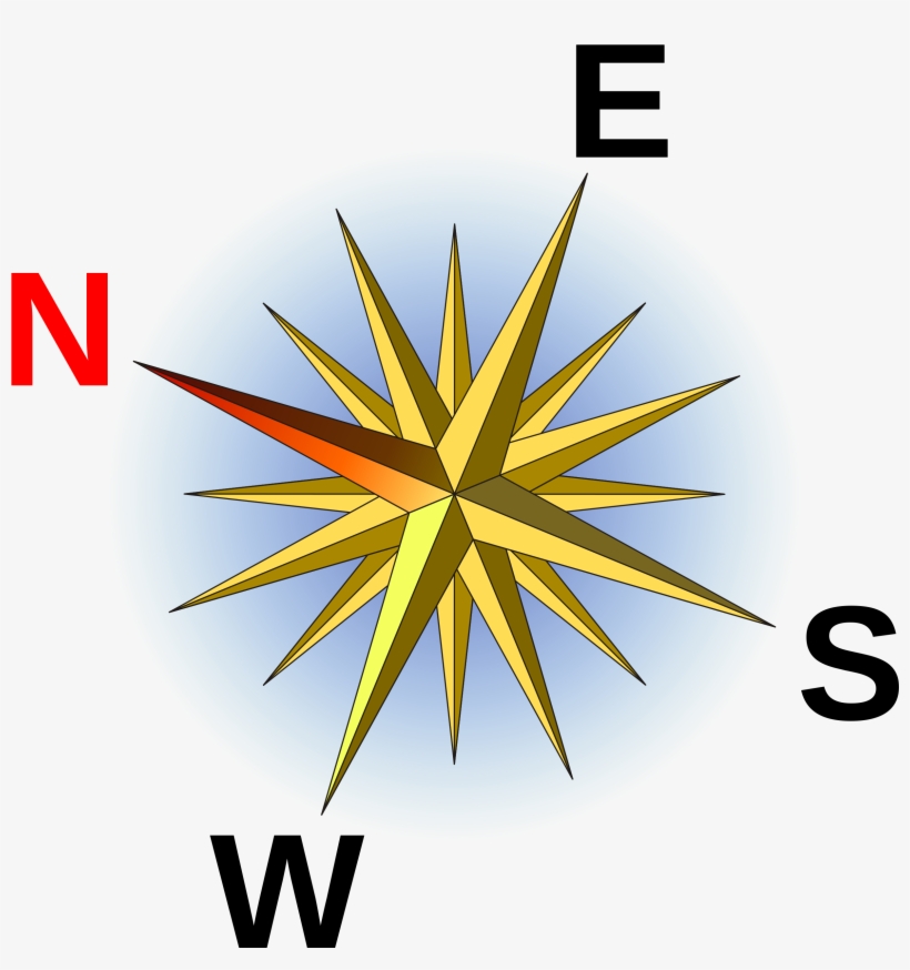 Compass Rose En Small Ene - Cool Compass Rose Designs Transparent PNG ...