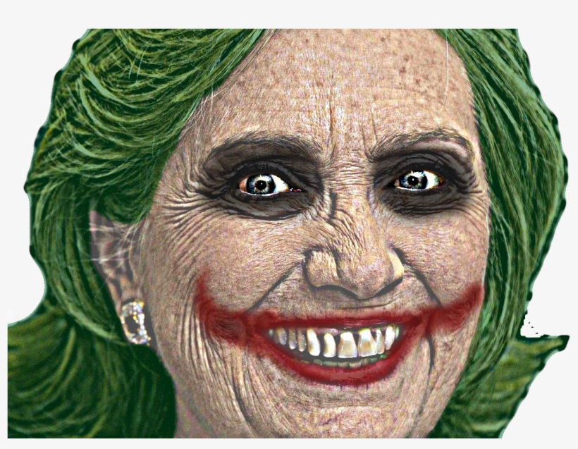 Hill The Joker - Transparent Hillary Clinton Face Transparent PNG ...