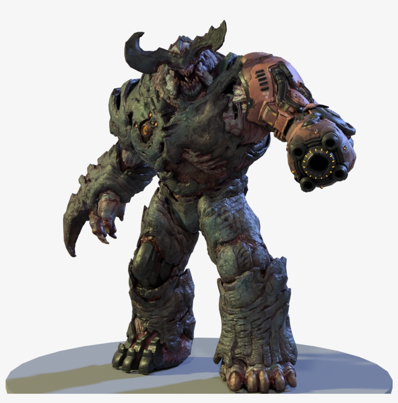 Cyberdemon 12016 Render Doom - Batman: Arkham Origins Transparent PNG ...