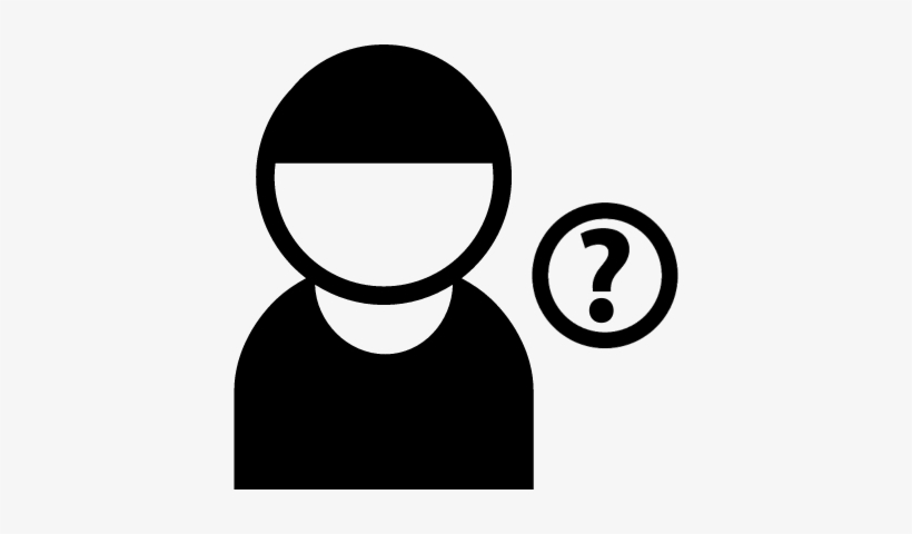 User With Question Mark Round Button Vector - User Question Mark Png ...
