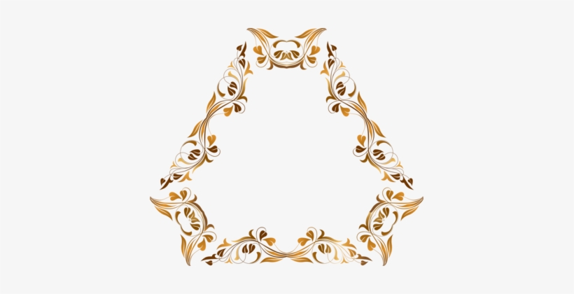 Drawing Picture Frames Gold Blue Color - Bingkai Kuning Emas ...