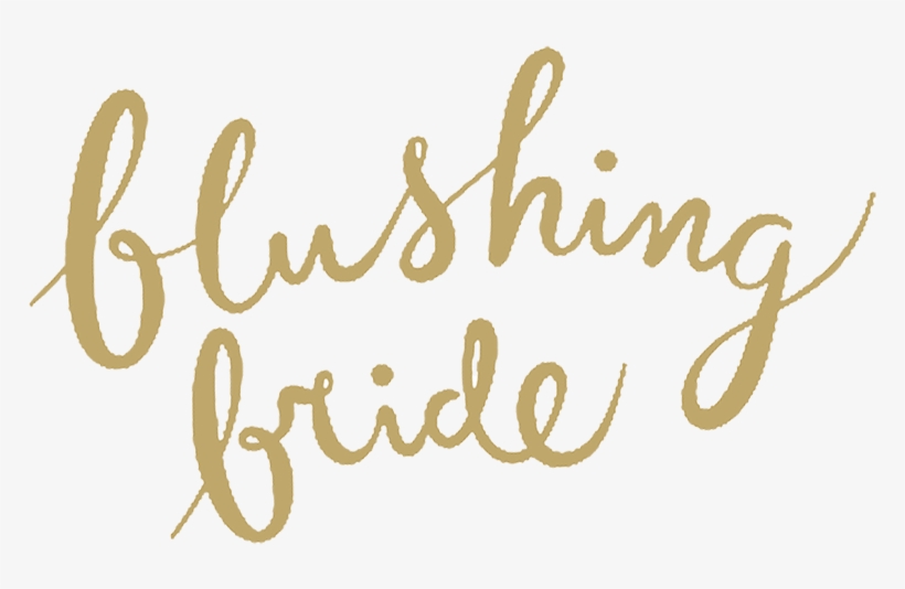 Blushing Bride Logo - Calligraphy Transparent PNG - 800x570 - Free ...