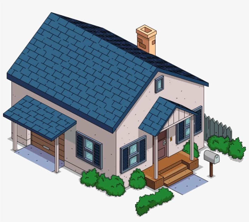Powers House - Simpsons Cletus Spuckler Home Transparent PNG - 835x703 ...