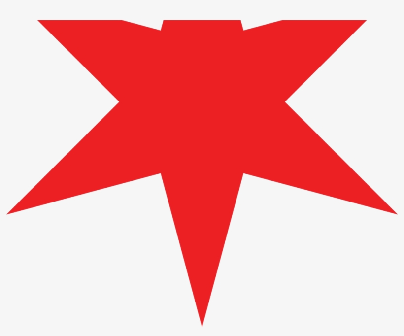 The Chicago Star By Wallace Rice Chicago Design Museum - Red 6 Point ...