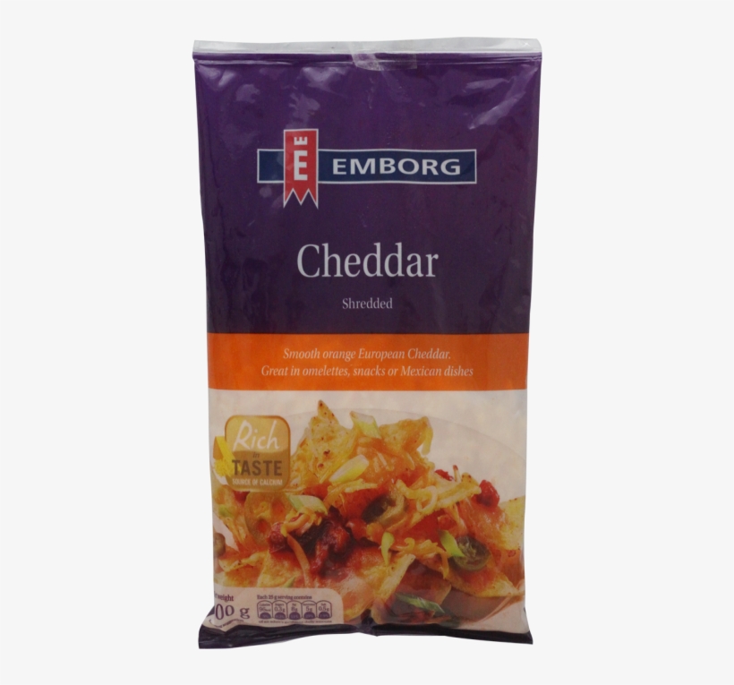 Emborg Cheddar Cheese Shredded 200g - Emborg Transparent PNG - 550x684 ...