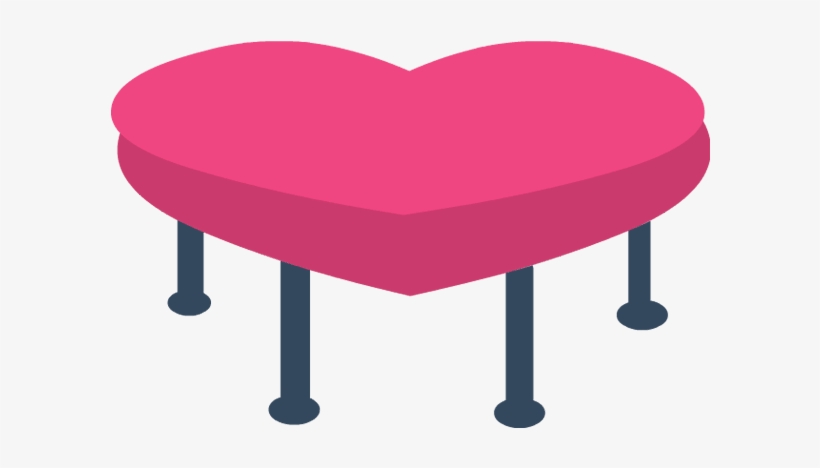 Hearts Valentines Clipart - Pink Table Clipart Transparent PNG ...