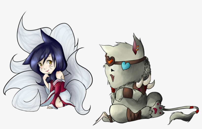 Ahri And Rengar Chibi Love By Chachimina-d8kj8o9 - Lol Ahri And Rengar ...