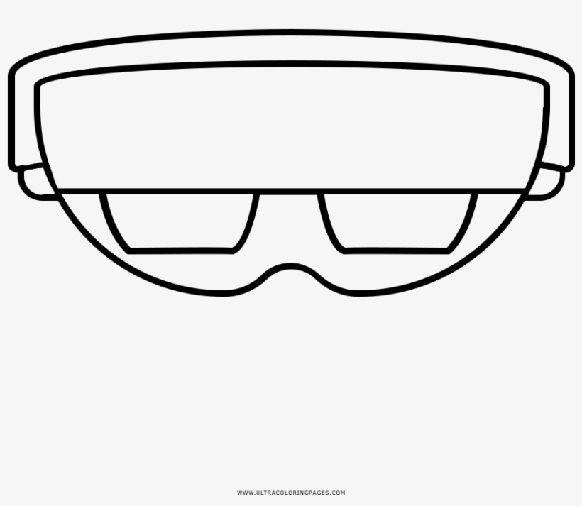 Hololens Coloring Page - Line Art Transparent PNG - 1000x1000 - Free ...
