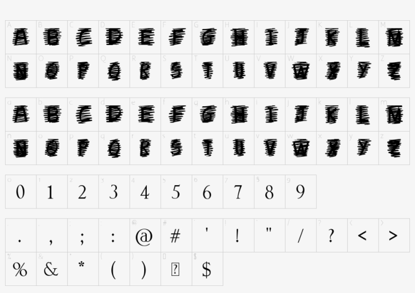 Character Map - Saloon Font Ttf Transparent PNG - 963x633 - Free ...