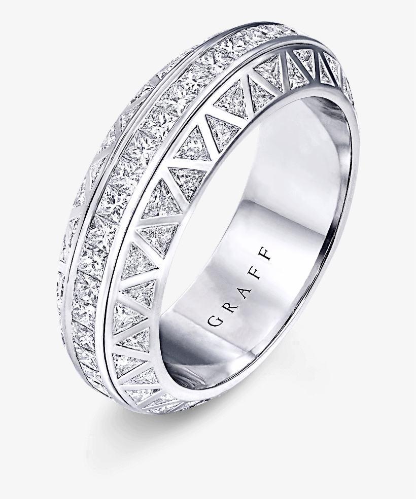A Graff Wedding Band For Men Featuring Triangular Cut - Men Diamond ...