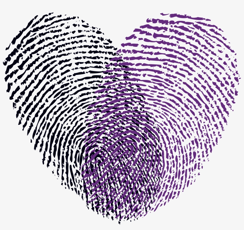 Ccb Fingerprint Logo Colored - Fingerprint Heart Vector Transparent PNG ...