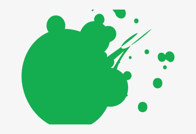 Splatter Clipart Color Splash - Green Color Splash Transparent ...