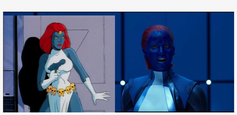 In The Final Scene Of X-men - Mystique Animated Xmen Transparent PNG ...