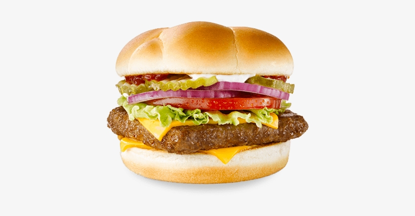 Single Burger - Dave's Single Wendy's Transparent PNG - 643x378 - Free ...