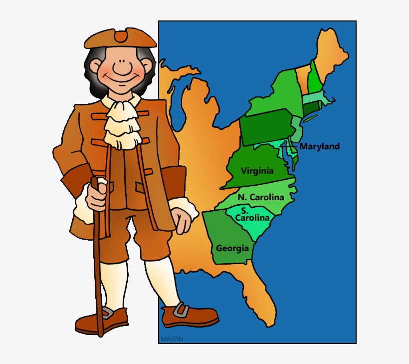 Colonial People Clipart Black