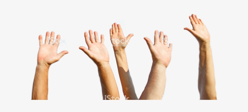 5 Hands Reaching Up To Wave From Below The Photo's - Photograph ...