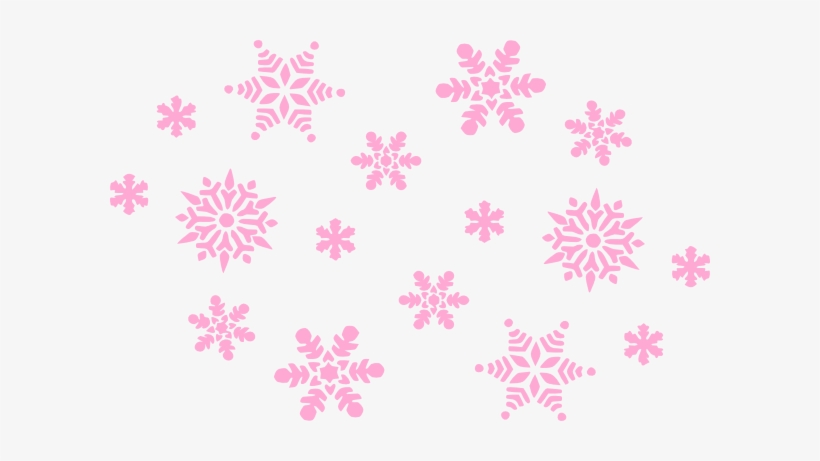 Pink Snowflakes Clipart