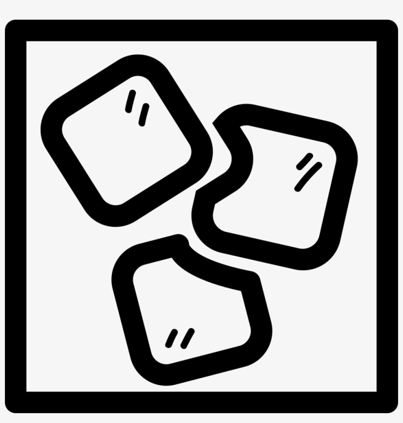 Ice Cubes In A Square Comments - Ice Cube Symbols Transparent PNG ...