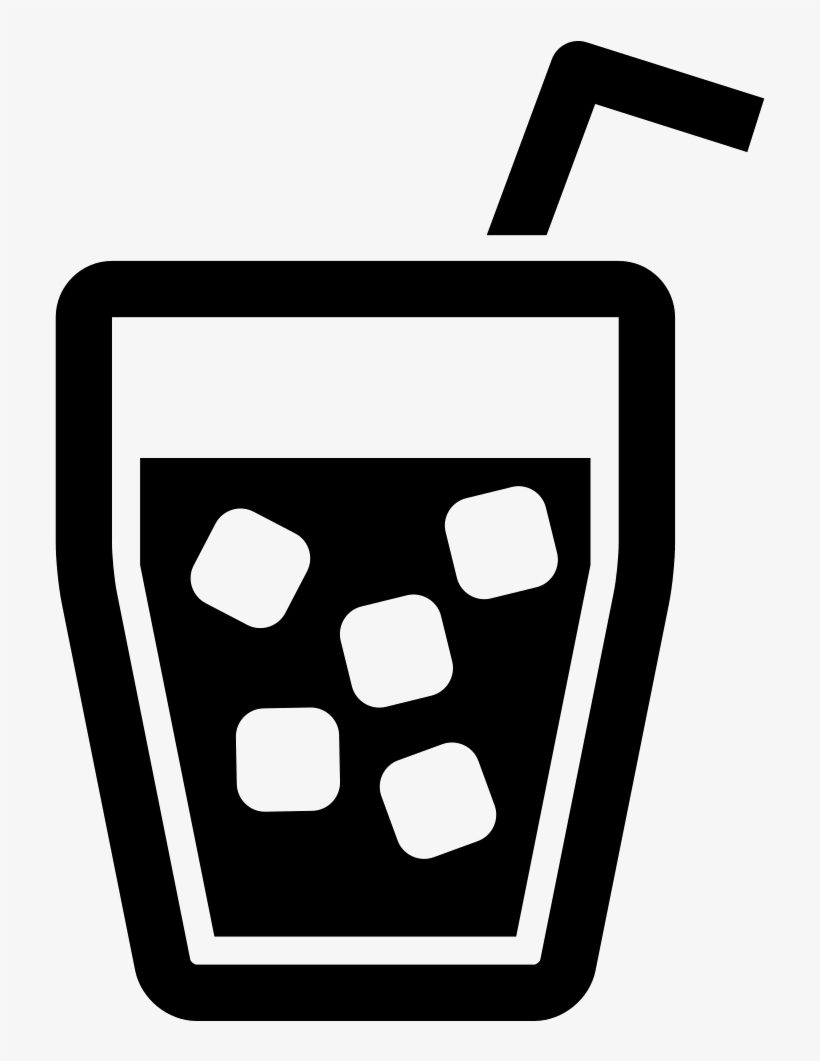 Drink Glass With Ice Cubes And Straw Comments - Free Drink Icon ...