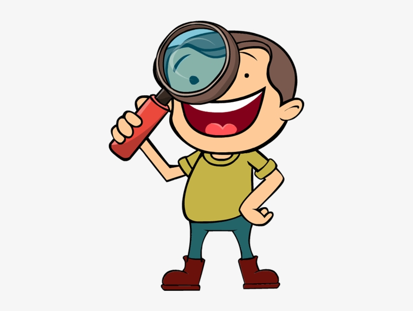 Clip Art Groundhog Day Boy Kid Happy Magnifier - Magnifier Clipart ...