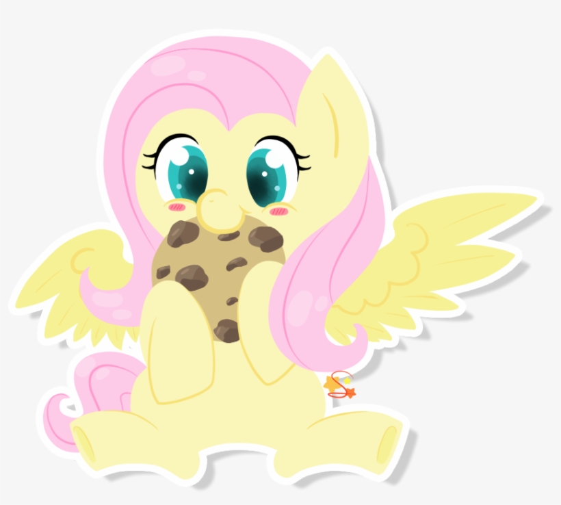 Posted Image - Baby Fluttershy Eating Transparent Transparent PNG ...