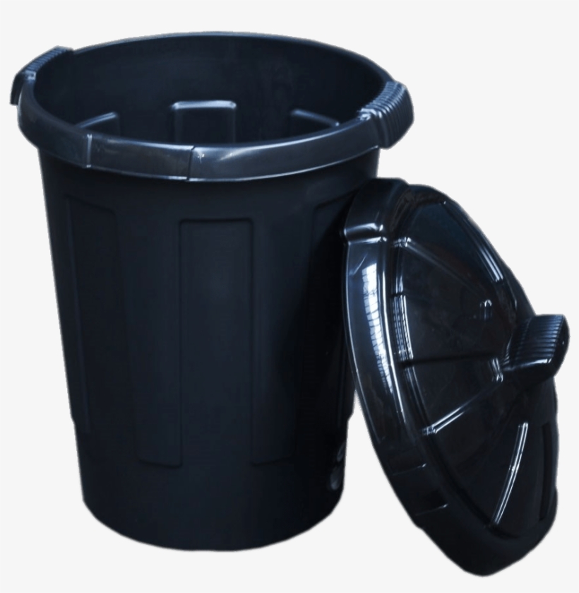 Refuse Black Open Transparent Transparent Background - Open Bin ...