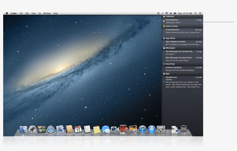 Messages - Notification On Mac Os X Transparent PNG - 980x484 - Free ...