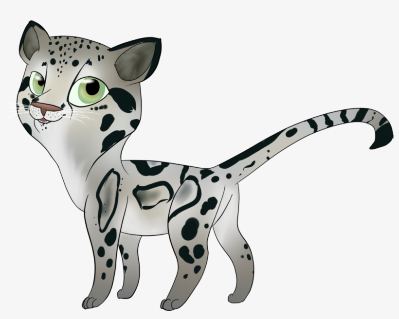 Clouded Leopard By Silver Storm Dragon - Cartoon Transparent PNG ...