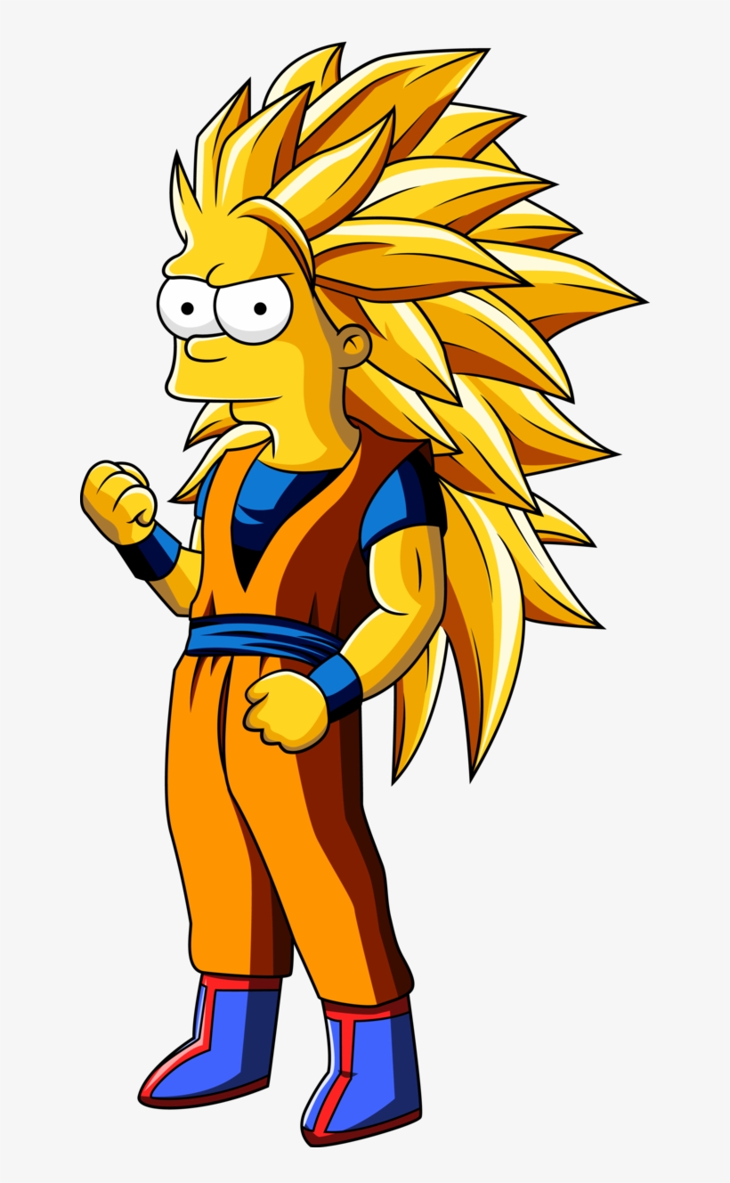 Bart Simpson Clipart Drake - Bart Simpson Goku Transparent PNG ...